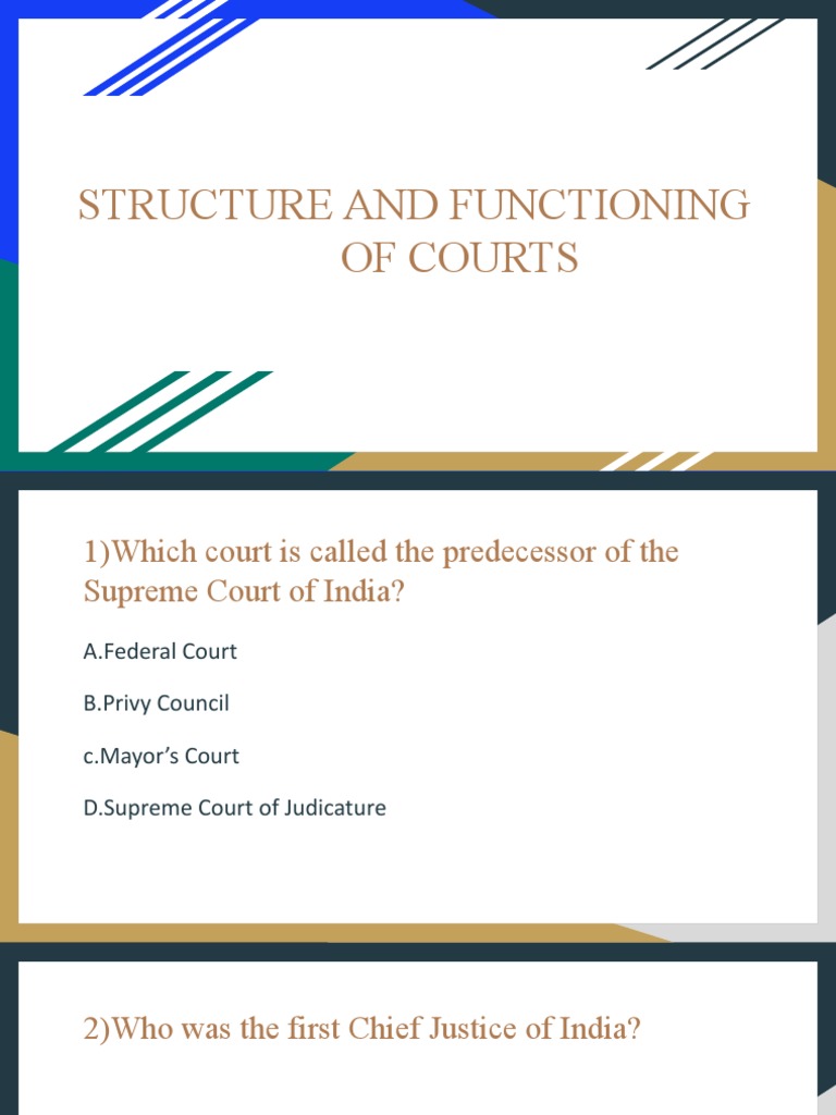 Structure and Functions of Indian Courts | PDF | Judge | Supreme Court ...