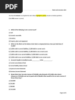 35 Basic Accounting Test Questions | PDF | Debits And Credits | Equity ...