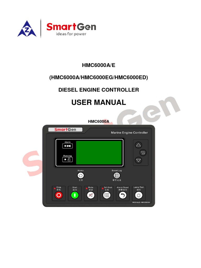 User Manual: HMC6000A/E (HMC6000A/HMC6000EG/HMC6000ED) Diesel Engine ...
