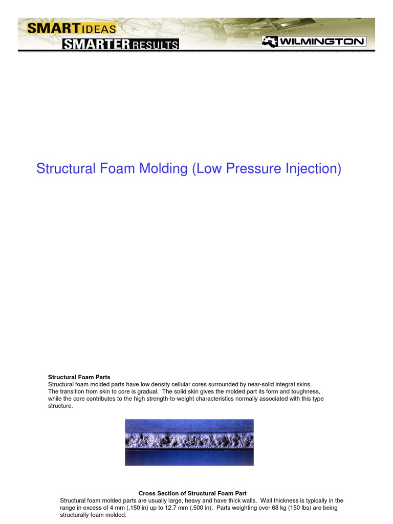 Structural Foam Molding Benefits | PDF | Foam | Nozzle