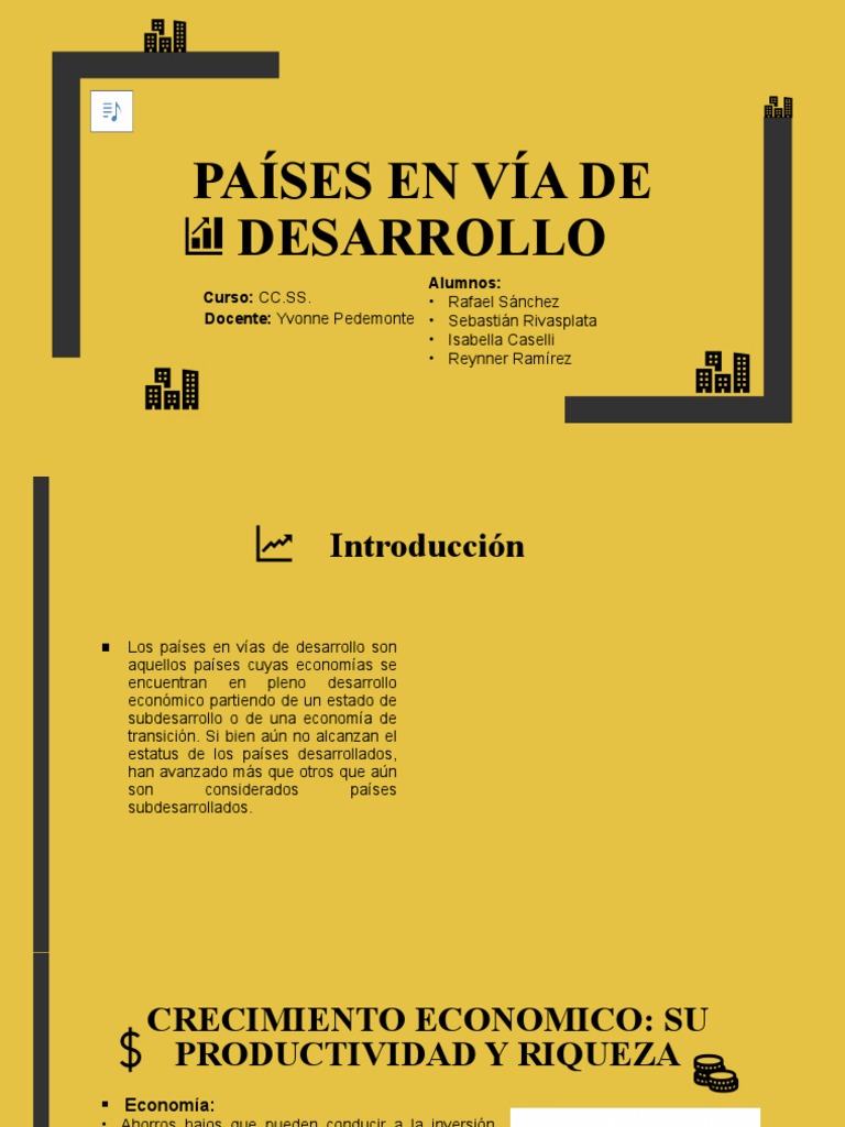 Países en Vía de Desarrollo | PDF | Agricultura | País en desarrollo