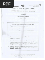 CSEC French Paper 02 - 2020 | PDF