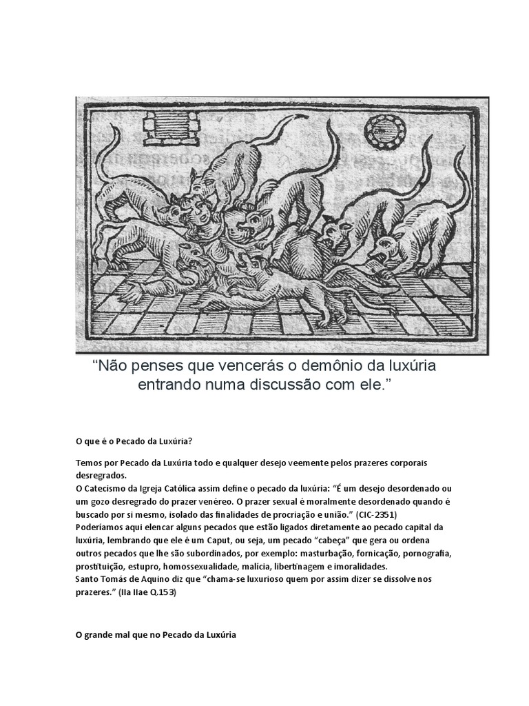 Luxuria | PDF | Jejum | Pecado