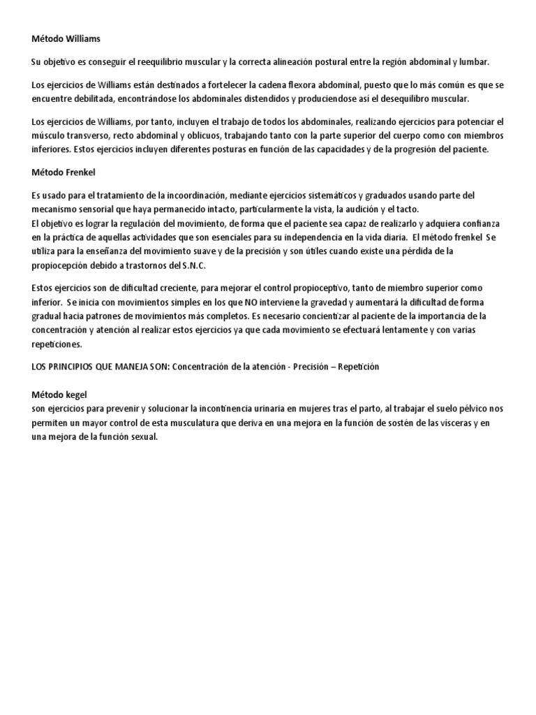 Método Williams Pdf