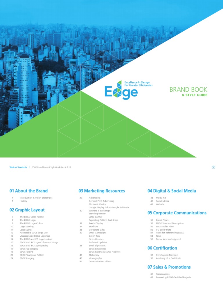 EDGE Brand Book Style Guidelines | PDF | Verdana | Typefaces