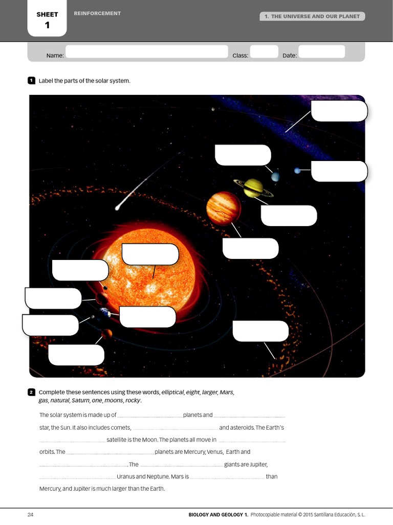 1ESO Universe and Our Planet - Teacher | PDF | Planets | Sun