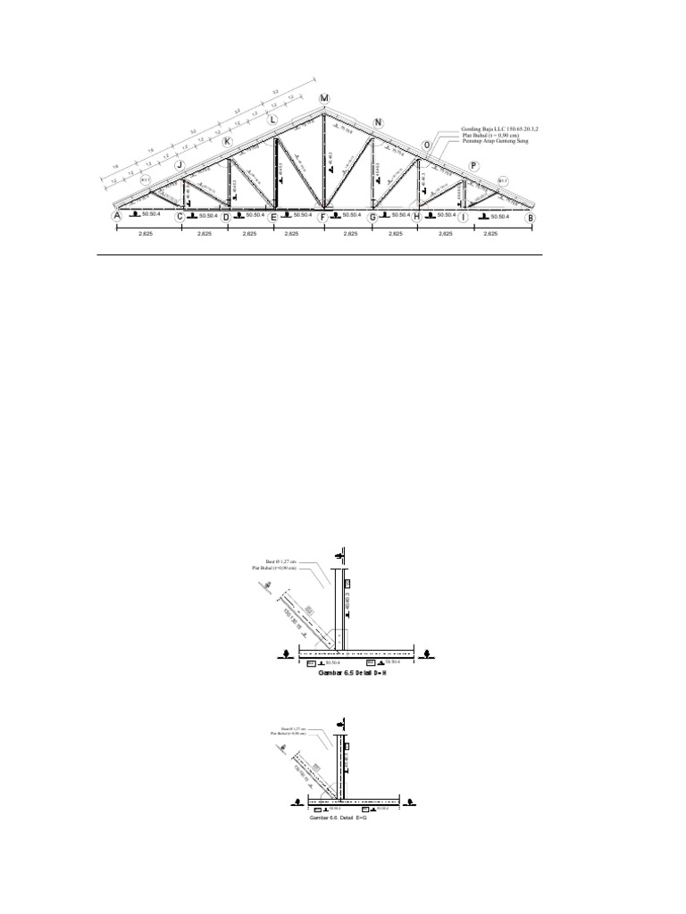 M N O P: Gording Baja LLC 150.65.20.3,2 Penutup Atap Genteng Seng Plat ...