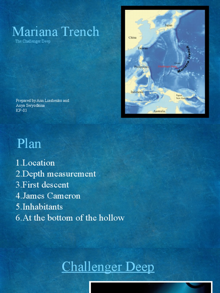 Mariana Trench: The Challenger Deep | PDF | Oceanography | Physical ...