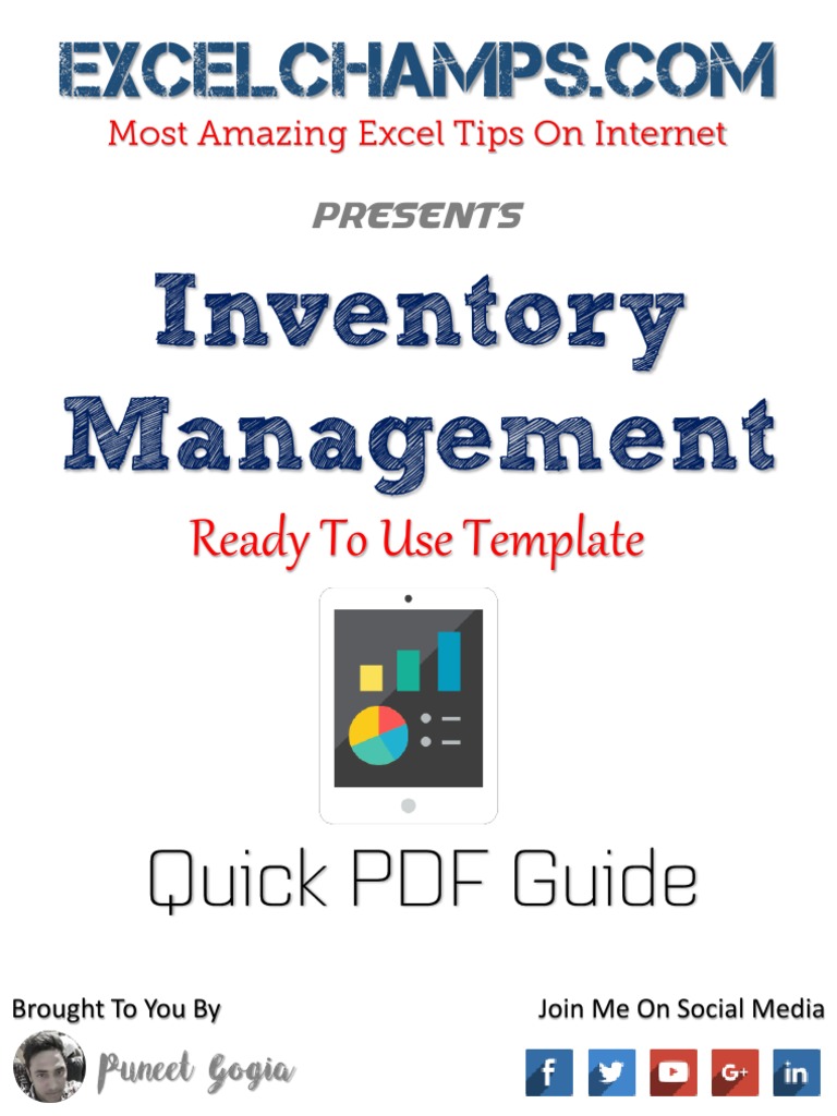 Excel Inventory Management Template Quick PDF Guide | PDF
