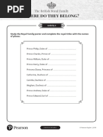 Royal Family Worksheets | PDF | Elizabeth Ii | Royalties