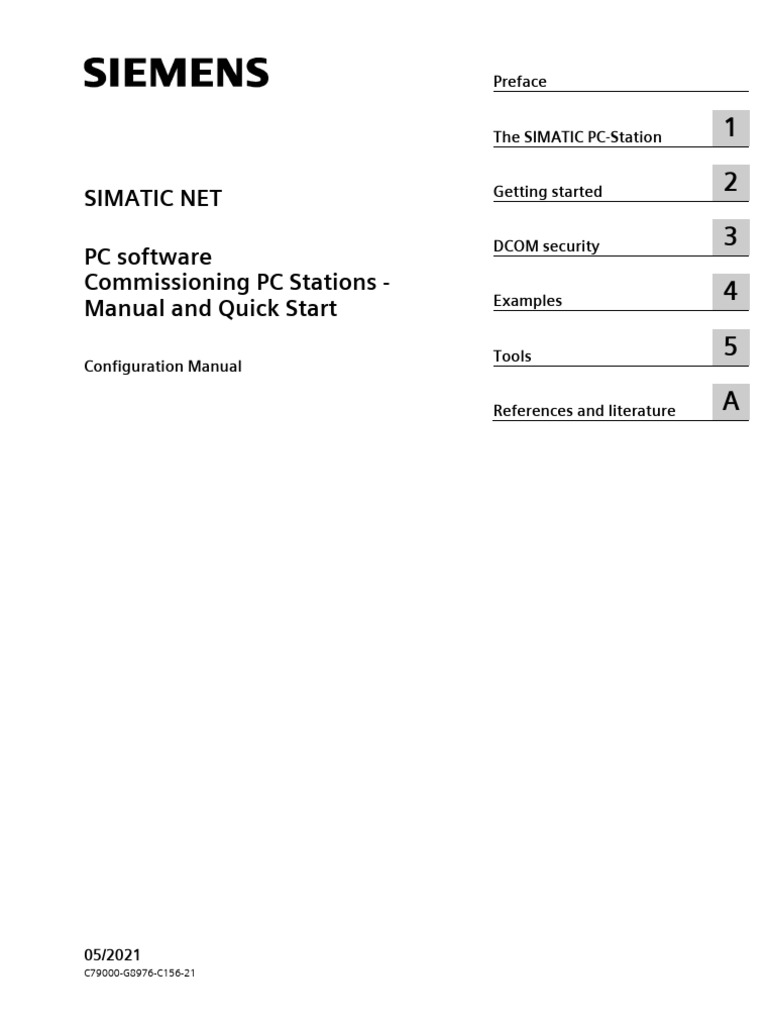 Simatic Net PC Software Commissioning PC Stations - Manual and Quick ...
