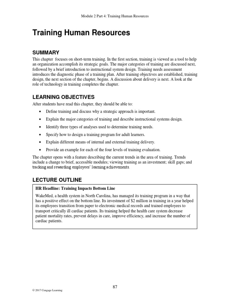 Training Human Resoruces Lesson 6 | PDF | Competence (Human Resources ...