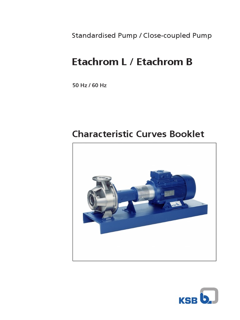 Etachrom L / Etachrom B: Characteristic Curves Booklet | PDF | Pump ...
