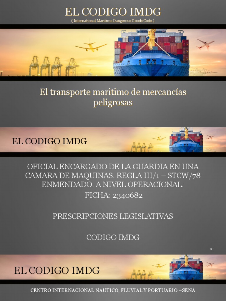 Código IMDG | PDF | Transporte