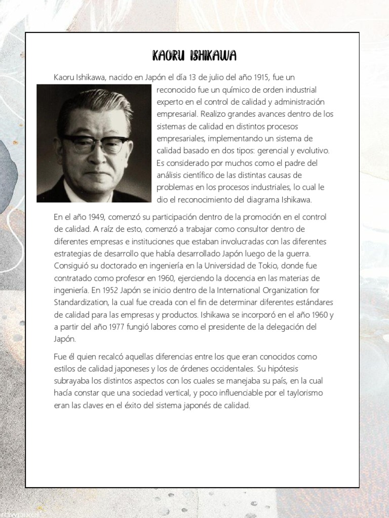 Aportaciones de Kaoru Ishikawa a la Calidad | PDF | Calidad (comercial)