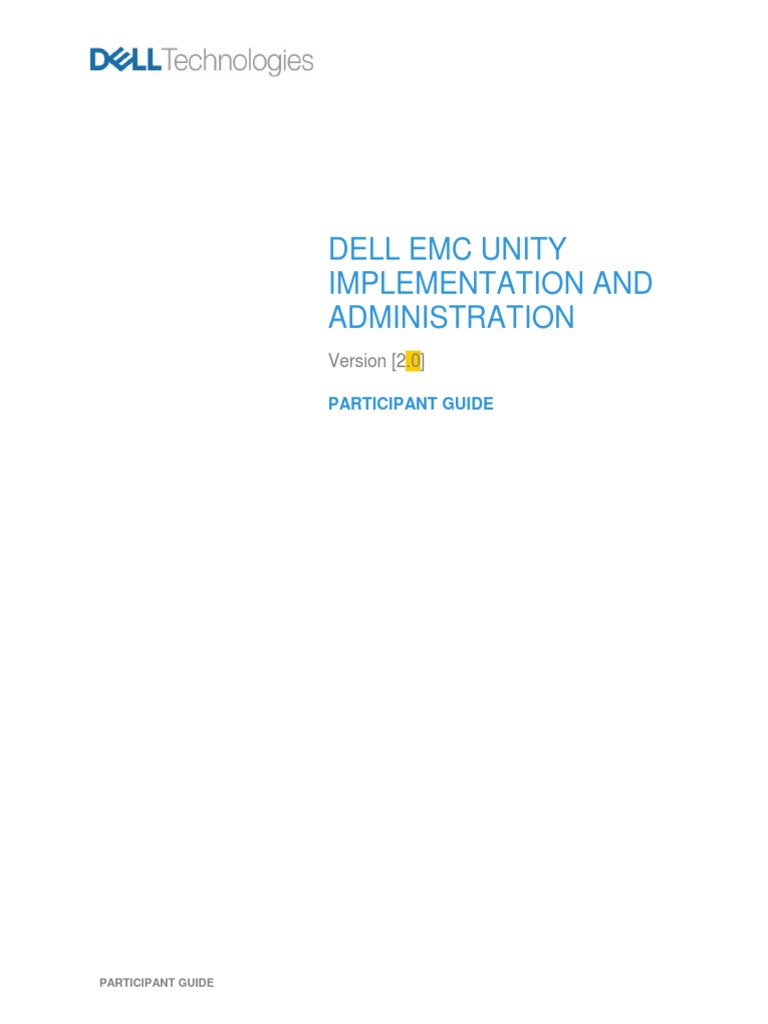 Dell EMC Unity Implementation and Administration | PDF | V Mware | File System