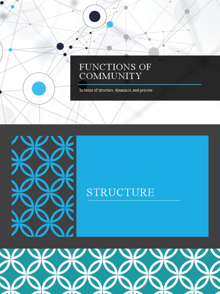 Functions of Community | PDF | System | Community