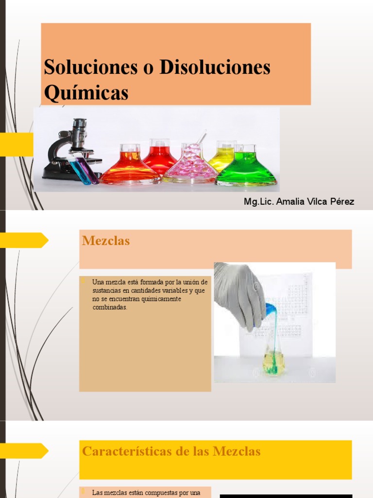 21soluciones o Disoluciones QuímicasS | PDF | Solubilidad | Mezcla