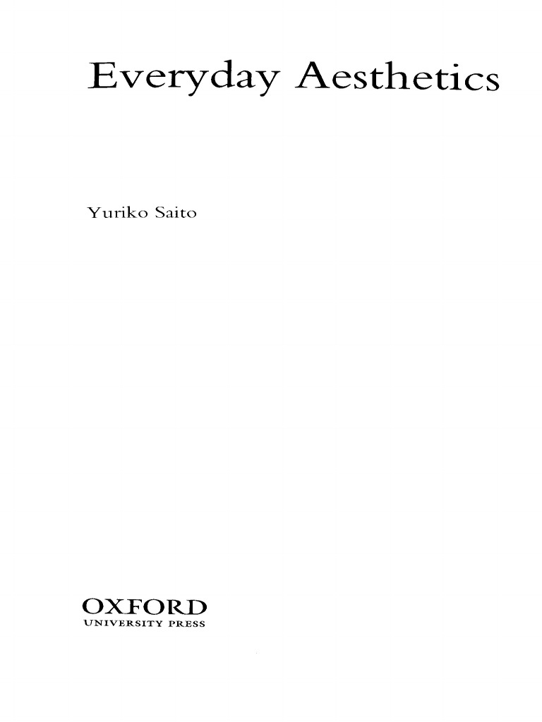 EverydayAesthetics - Saito Yuriko | PDF