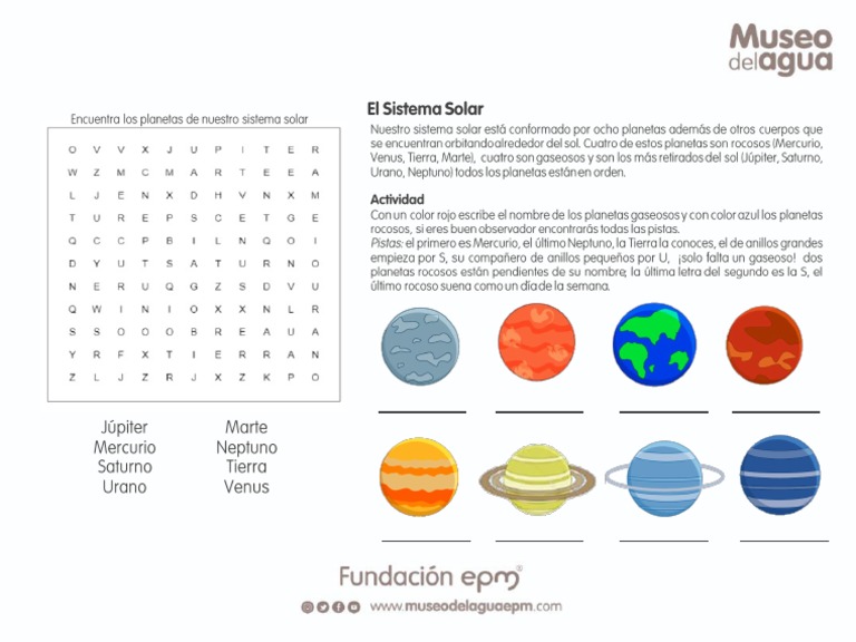 Planetas Rocosos y Gaseosos | PDF