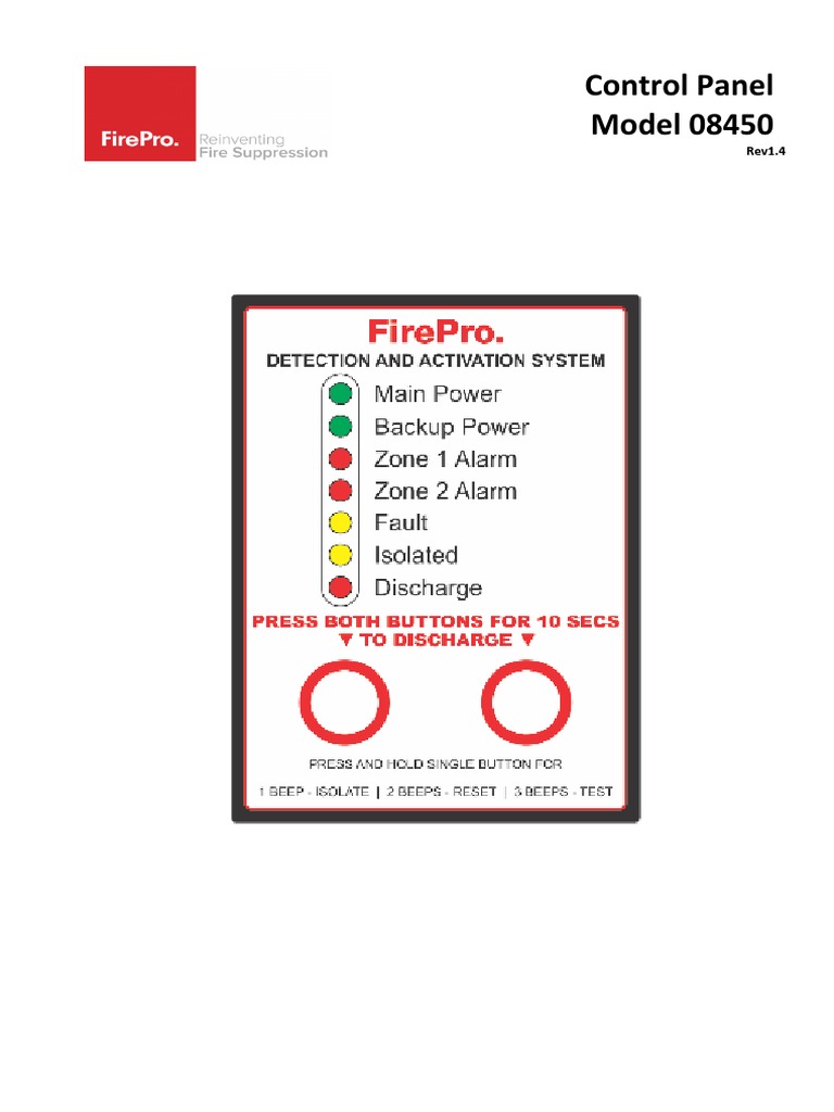 Firepro Fp8450 Control Panel | PDF | Electrical Wiring | Electrical ...