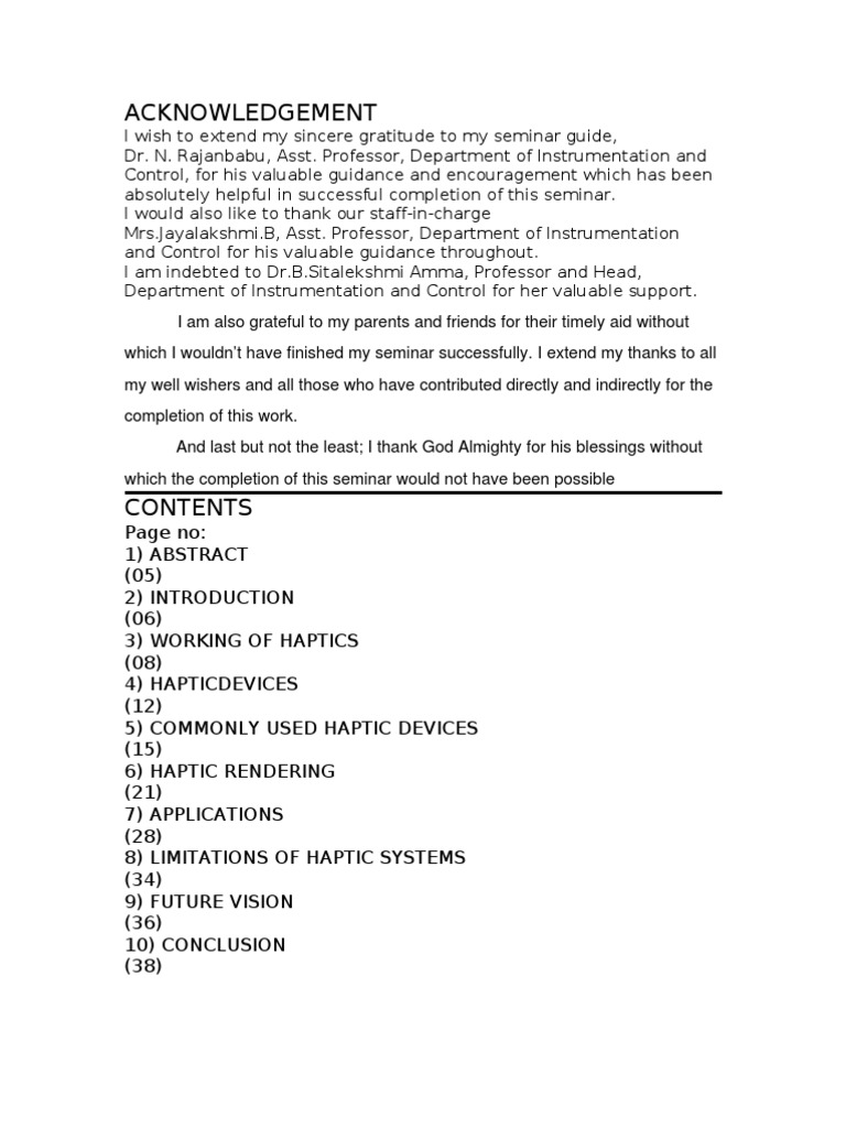 ACKNOWLEDGEMENT | PDF | Virtual Reality | Simulation