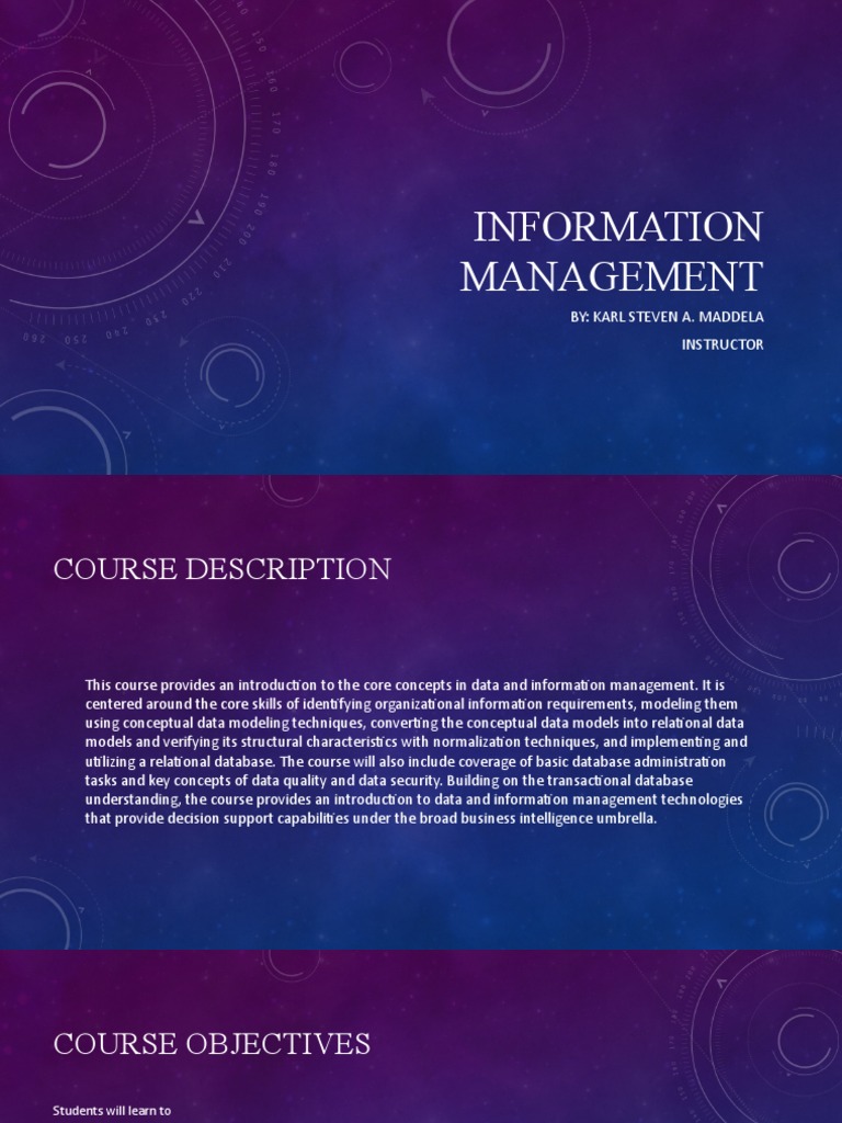 Information Management | PDF | Information Management | Databases