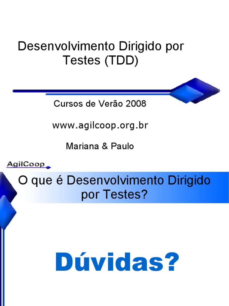 Desenvolvimento Dirigido Por Testes Tdd Pdf Desenvolvimento Guiado Por Testes Pôquer