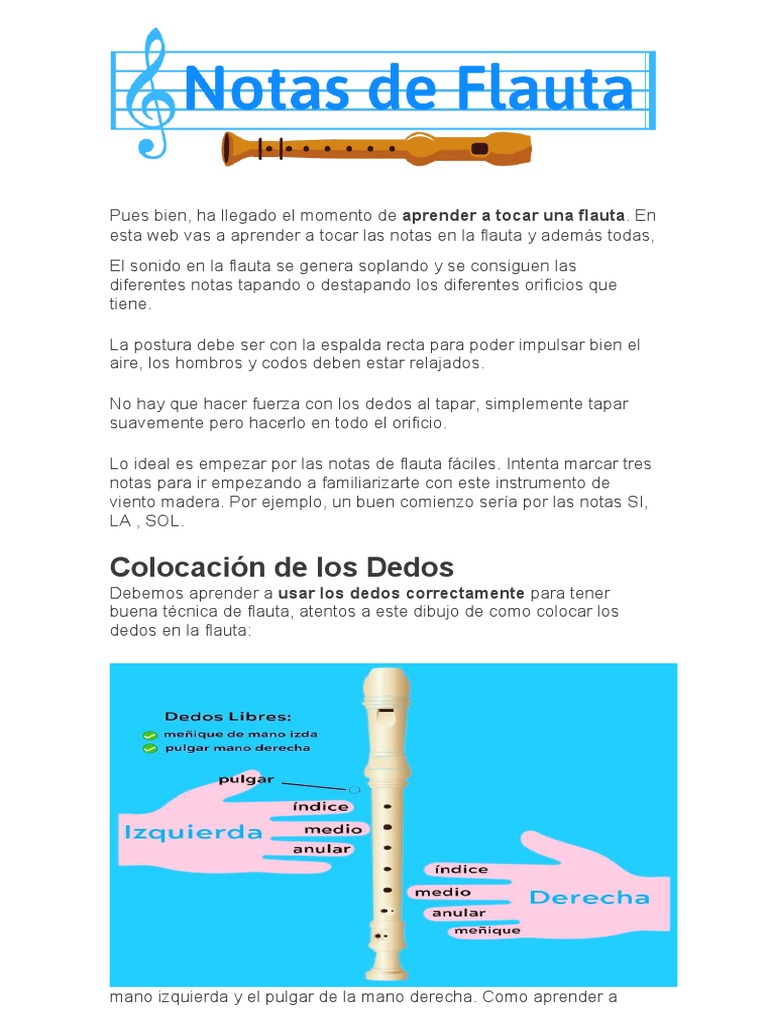Flauta | PDF | Flauta | Mano