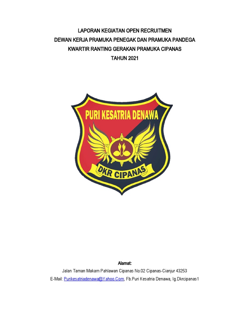 Laporan Open Recruitment Pramuka 2021 | PDF