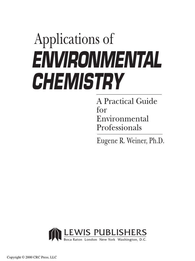 Applications Of: Environmental Chemistry | PDF | Sewage Treatment ...