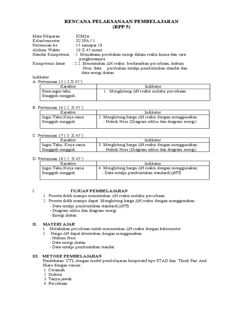 RPP 5 SMT 1 Iso | PDF | Karier & Perkembangan