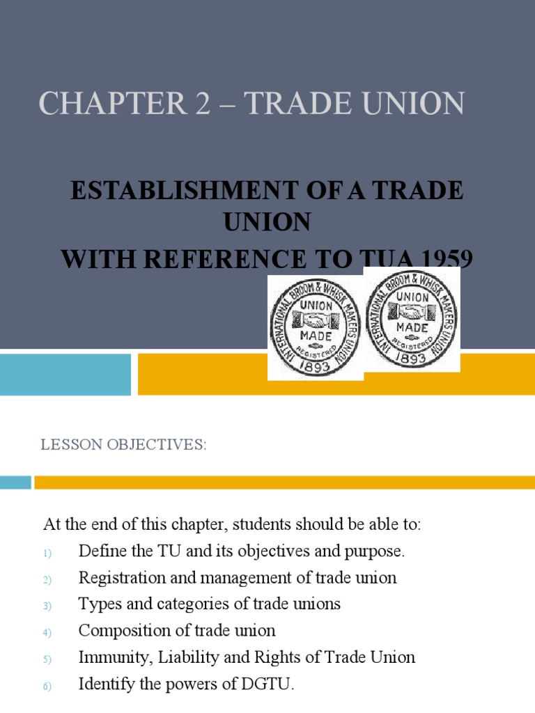 CHAPTER 3 TRADE UNIONS Part 1 | PDF | Employment | Trade Union