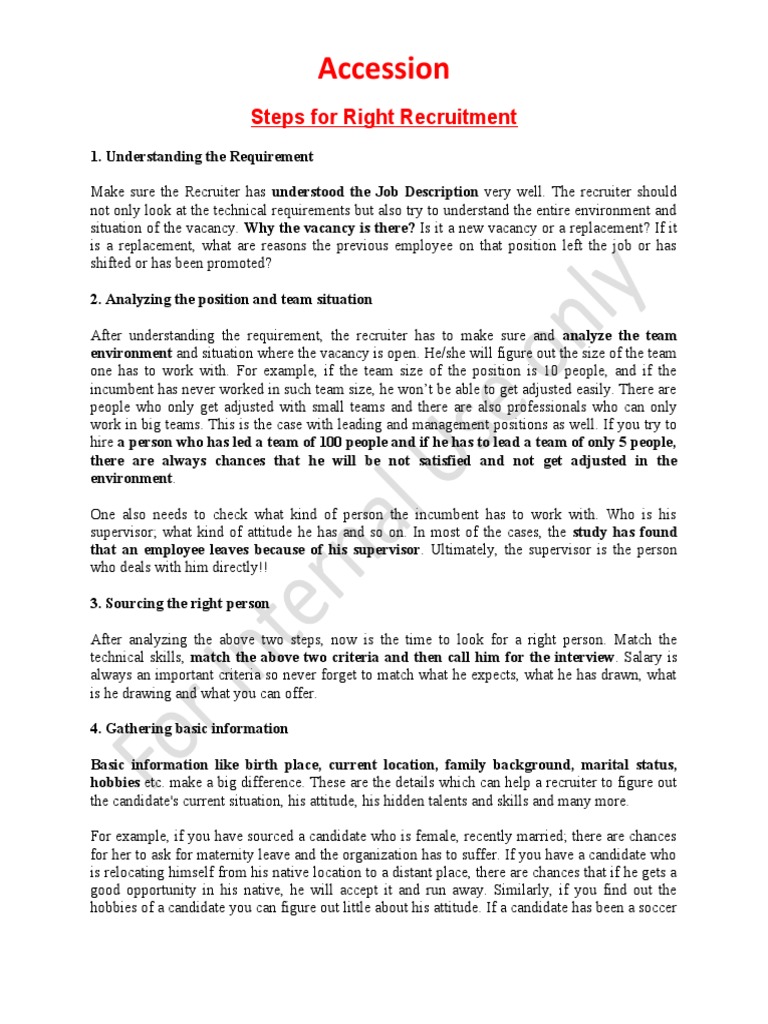 7 Steps for Effective Recruitment Process | PDF | Recruitment | Business
