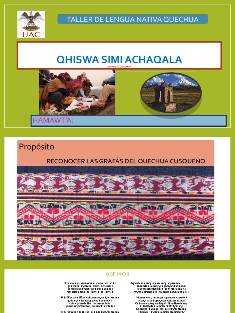 4 Alfabeto Quechua | PDF | Escritura | Escritura latina