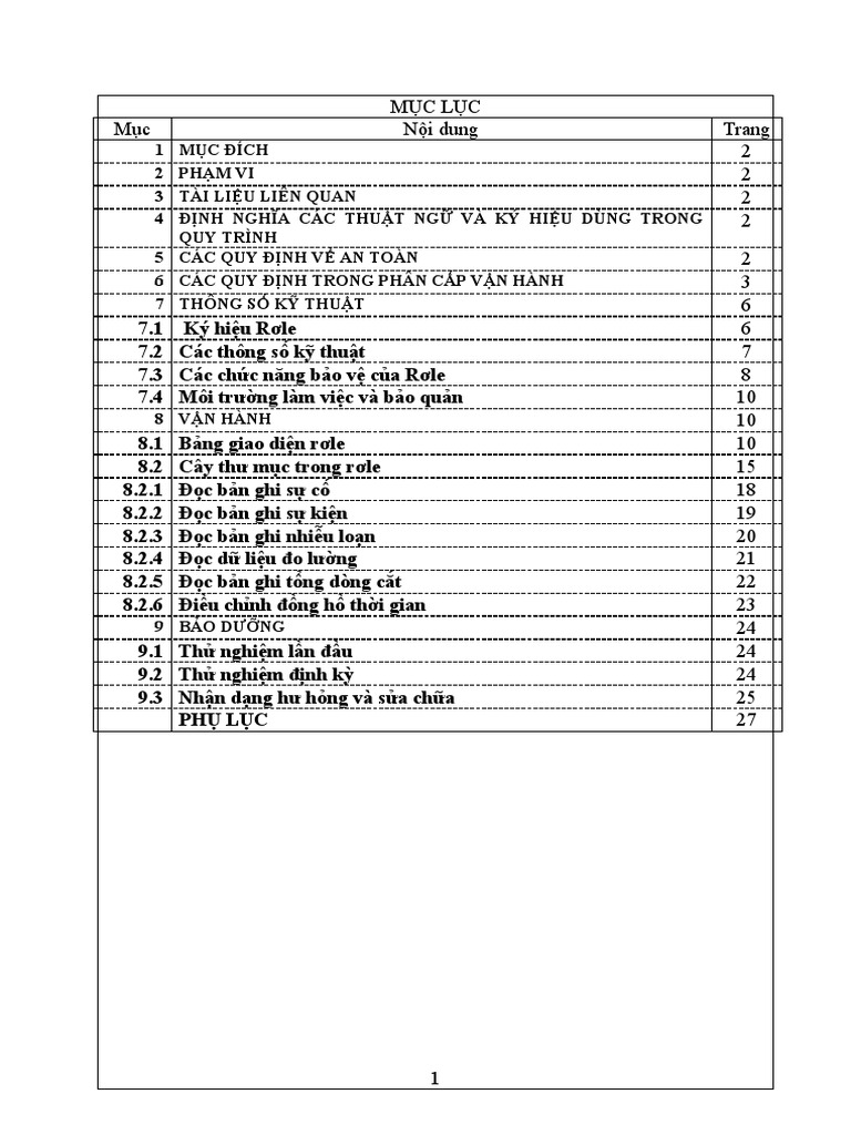 Quy Trinh Van Hanh Bao Duong Role GRE 110 | PDF