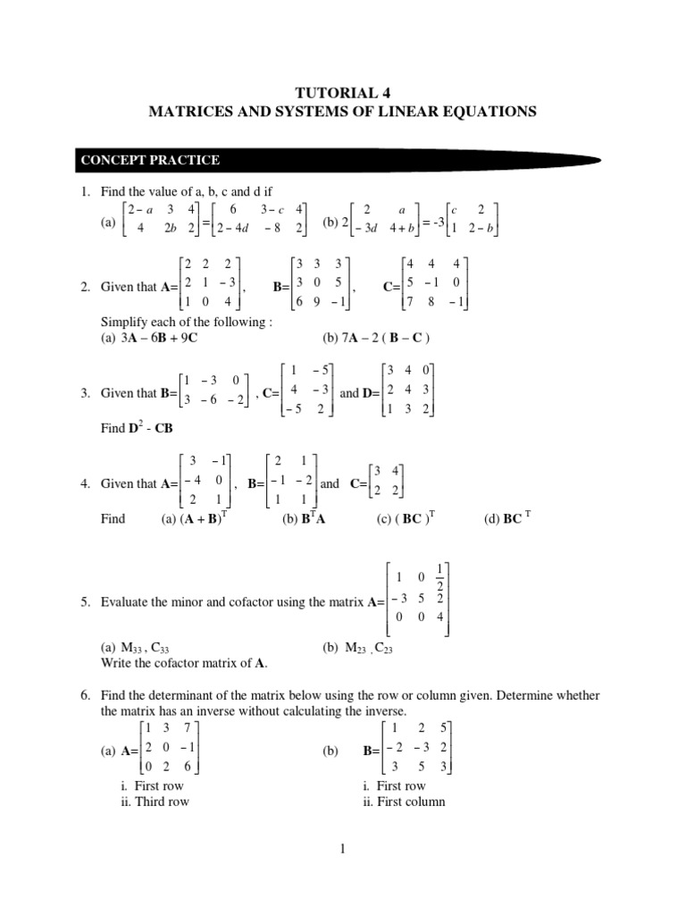 Topic 4 - Concept (Math Matric) | PDF | Algebra | Mathematical Concepts