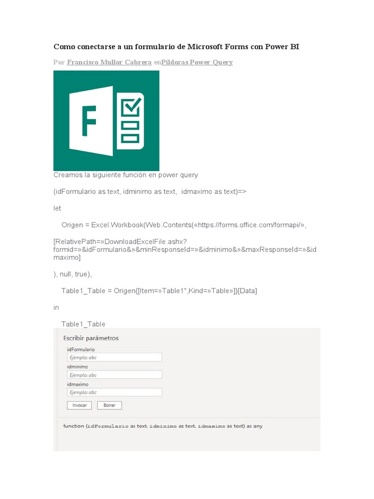 Conexión de Microsoft Forms a Power BI | PDF | Crecimiento personal y ...