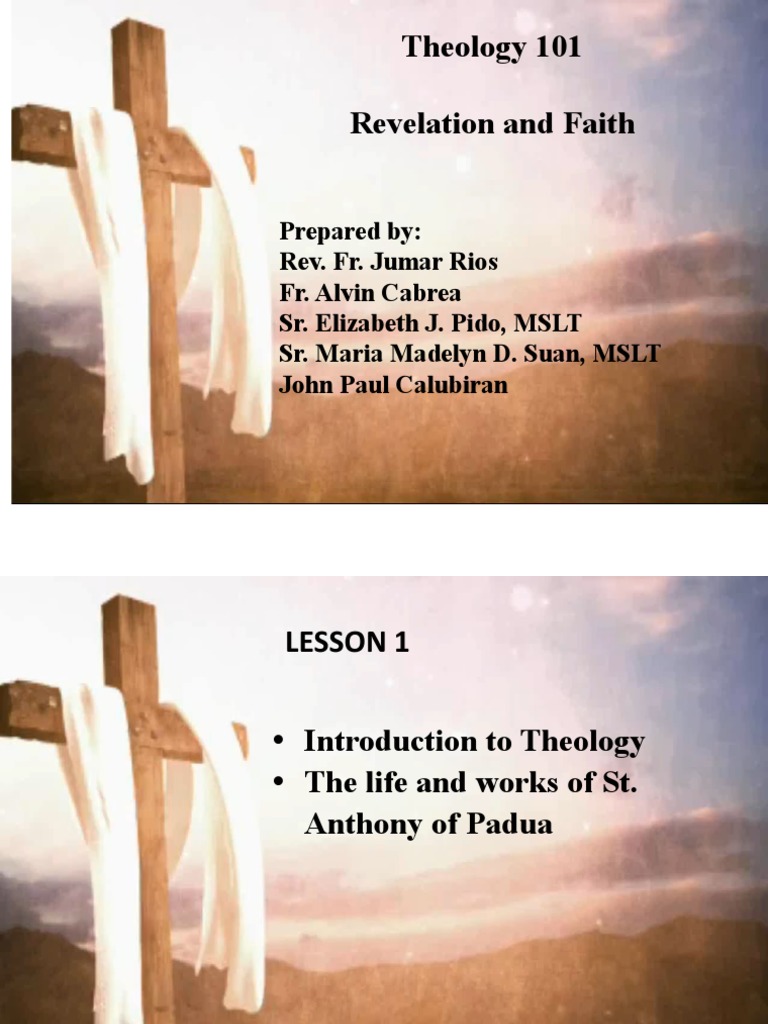 Lesson 1 - Introduction To Theology | PDF | Theology | Amulet