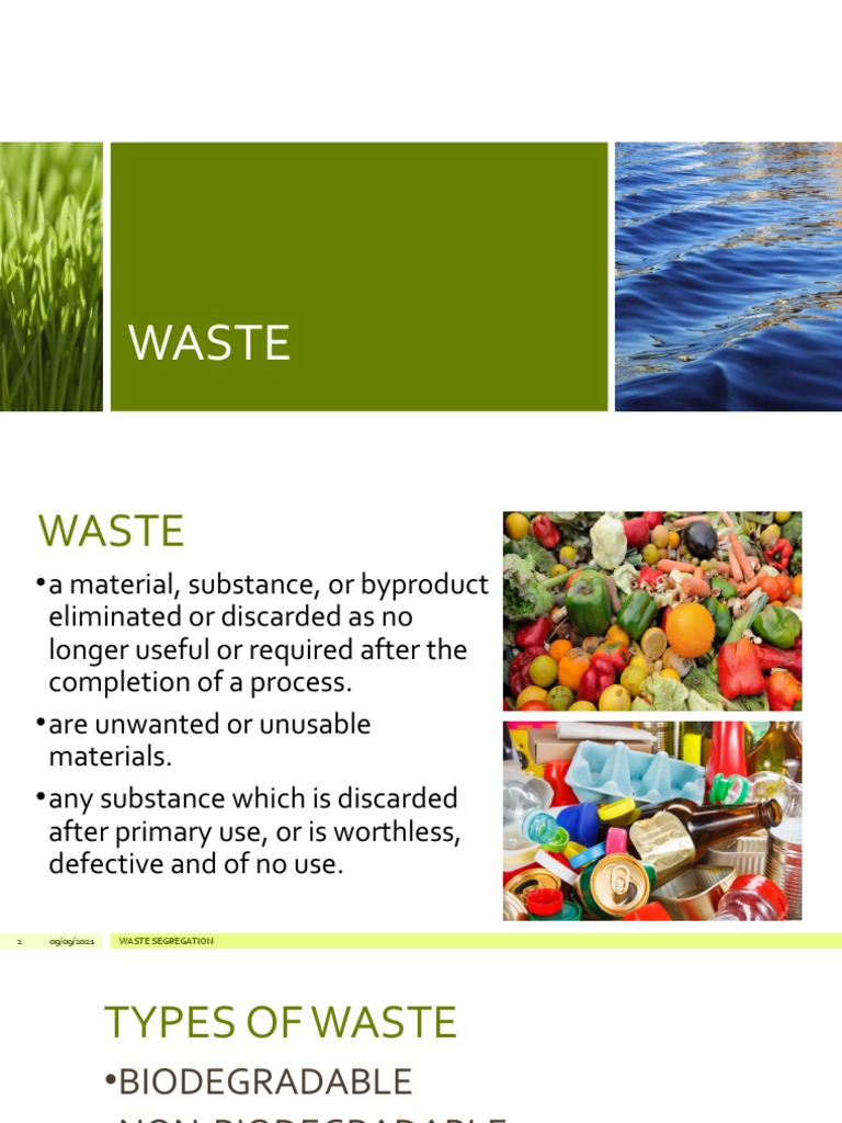 WASTE Classification 01 | PDF | Waste | Pollution