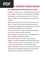Cows Illustrate Political Ideologies | PDF | Communism | Calf