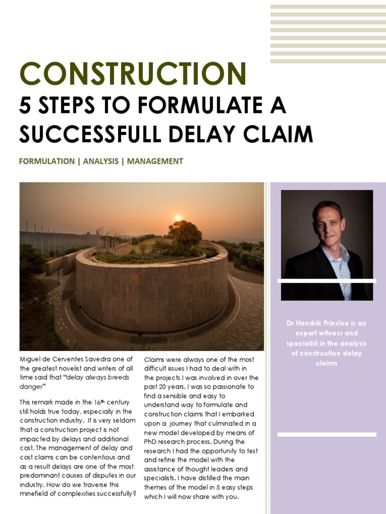 5 Steps To Formulate A Successful Delay Claim | PDF | Common Law ...