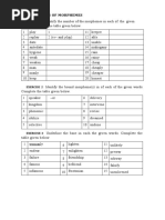 Morphology Practice Exercises | PDF | Morphology (Linguistics ...