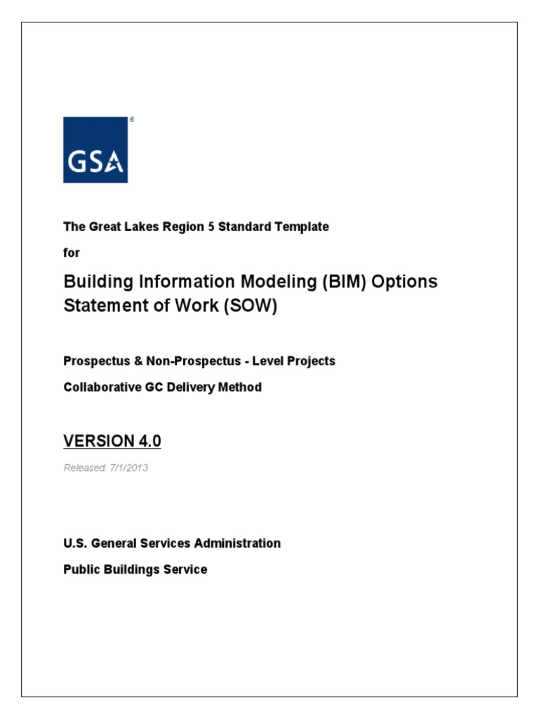 Building Information Modeling (BIM) Options Statement of Work (SOW ...