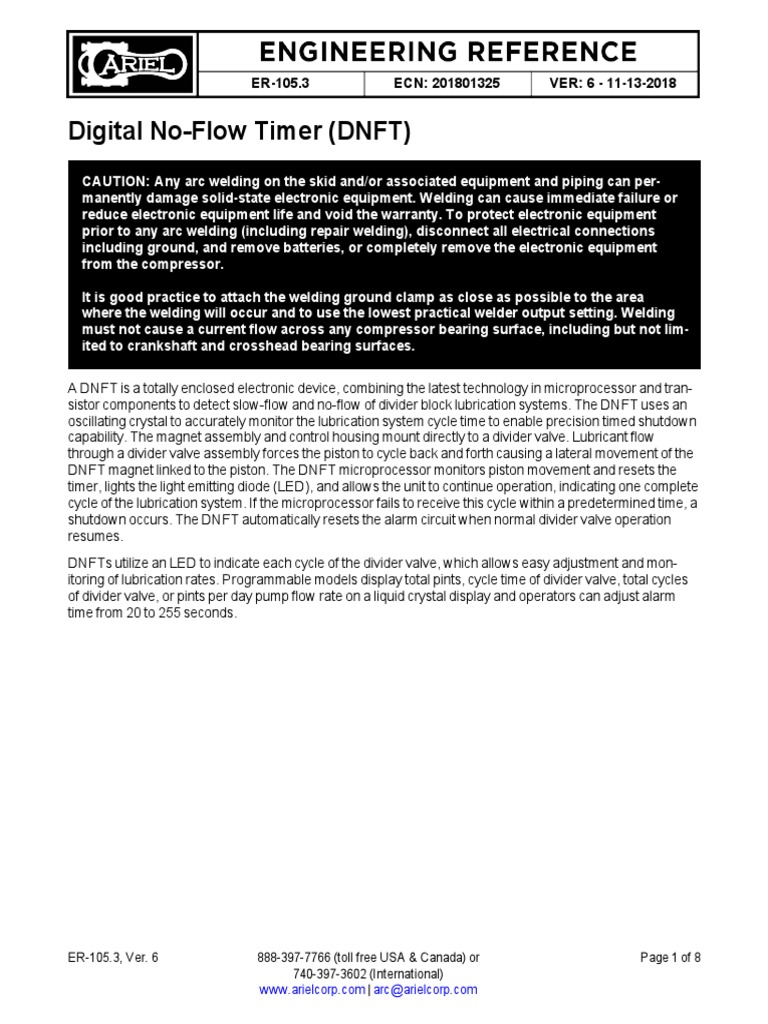 ER-105-3 Digital No-Flow Timer (DNFT) | PDF | Valve | Pump