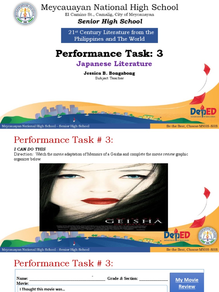 Performance Task # 3 in 21st Century Literature | PDF