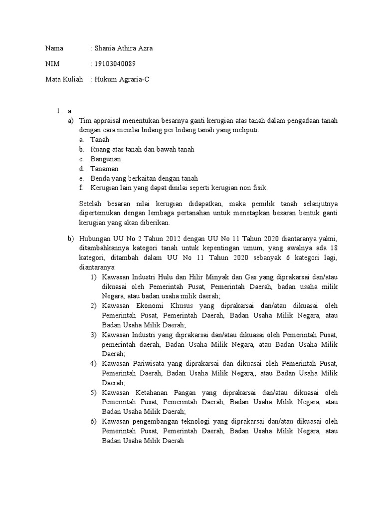 Shania Athira Azra-19103040089 | PDF