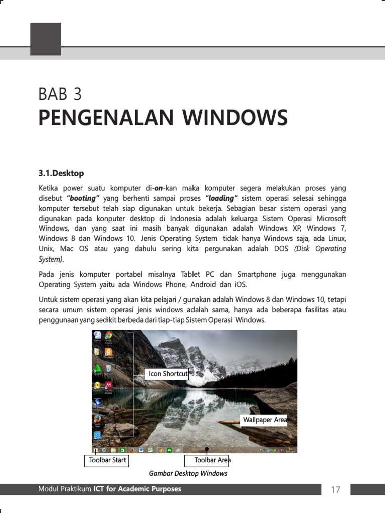 04 Bab 3 Pengenalan Windows | PDF