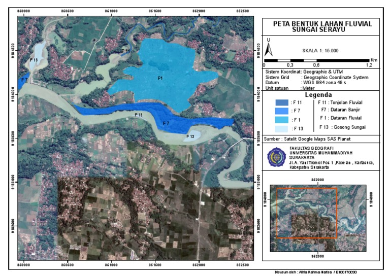 Peta Aliran Sungai Serayu Fluvial | PDF