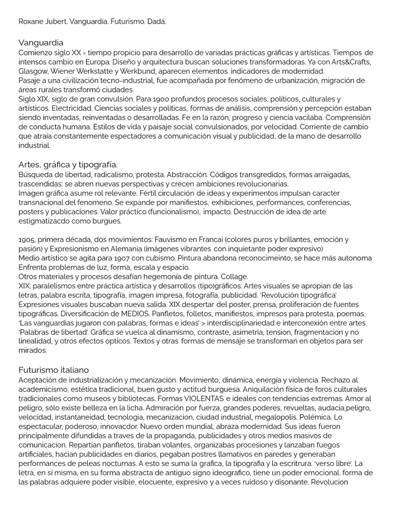 Roxane Jubert | PDF | Vanguardia | Expresionismo